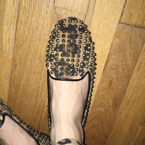 Steve Madden | Shoes | Leopard Spike Flats | Poshmark